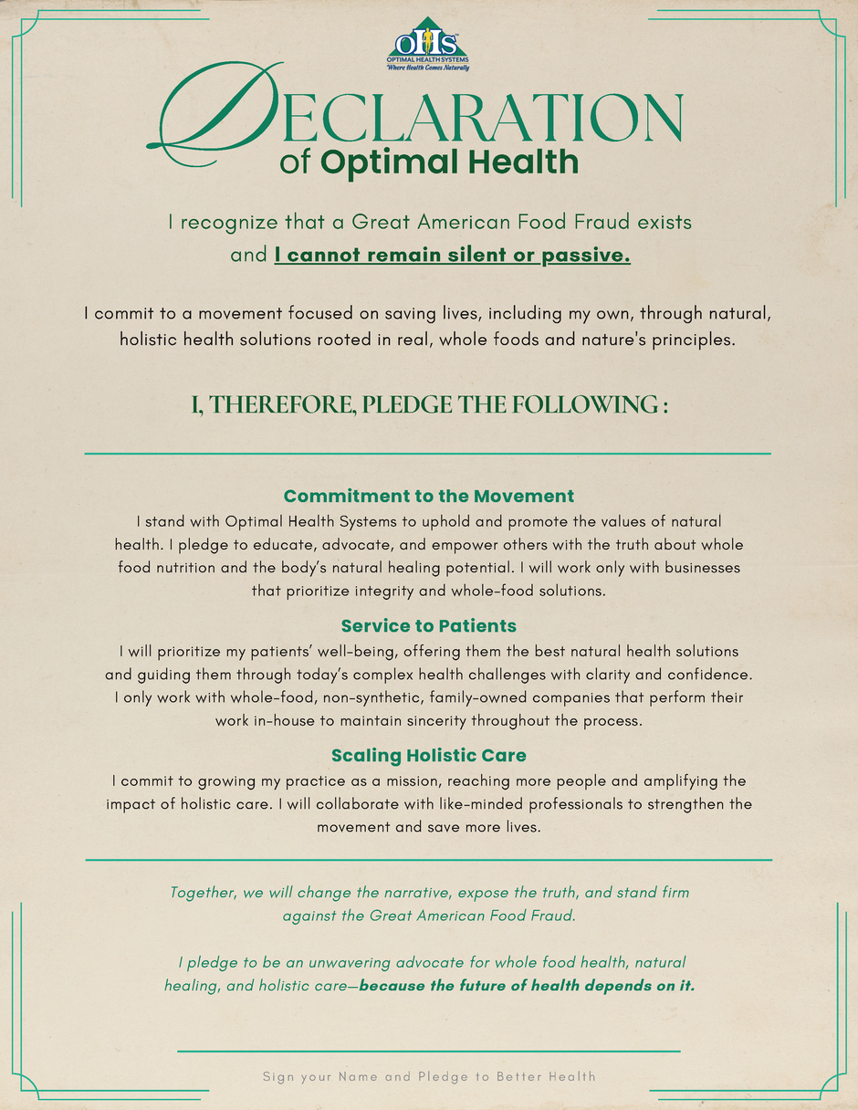 Posters, Flyers, Books – Optimal Health Systems