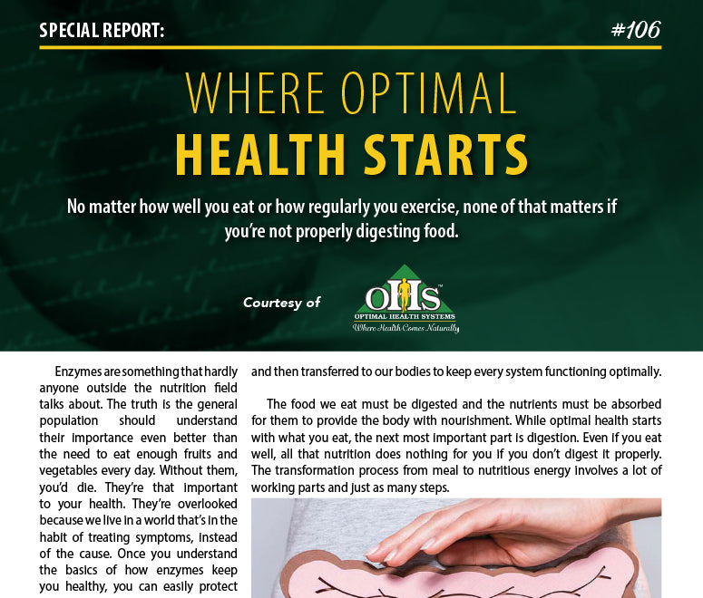 Special Health Reports – Optimal Health Systems